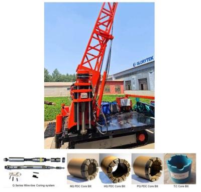 Китай буровая установка исследования ядра 200m 300m основанная на шасси Crawler для склонного отверстия и забора утеса продается