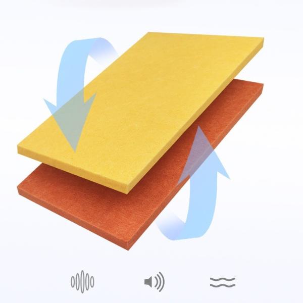 Quality 12mm Polyester Fiber Sound Absorption Panel Hotel Acoustic Panel Modern Design for sale