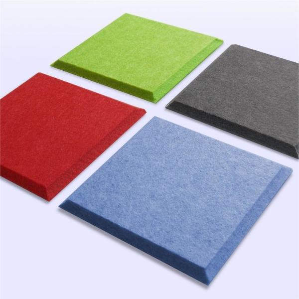 Quality Modern Hotel Design 12mm 24mm Polyester Fiber Sound Proof Panels for Sound for sale