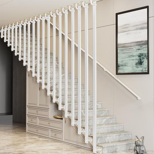 Quality Aluminum Railing for Modern Apartment Customized Wrought Iron Balustrade Stairs for sale