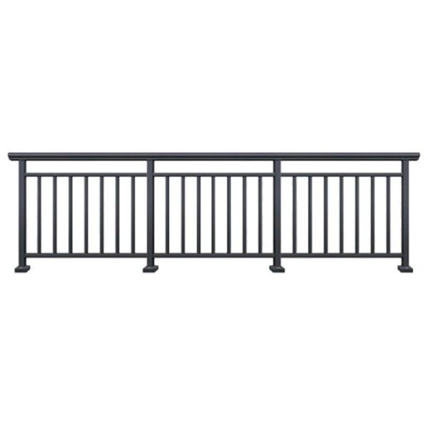 Quality Metal Indoor Balustrade Wrought Iron Handrail Stair Railing Modern Apartment Design for sale