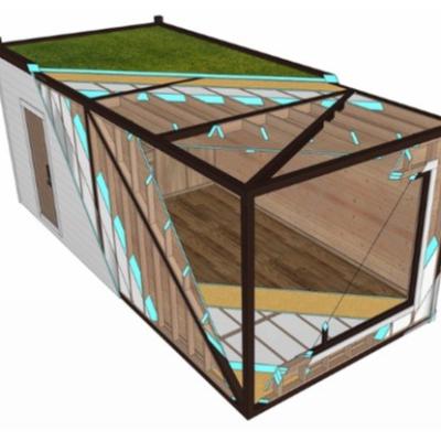 China Hoofdmateriaal Deene Comfortabel Interieur Outdoor Commerciële Activiteit Containerhuis Te koop