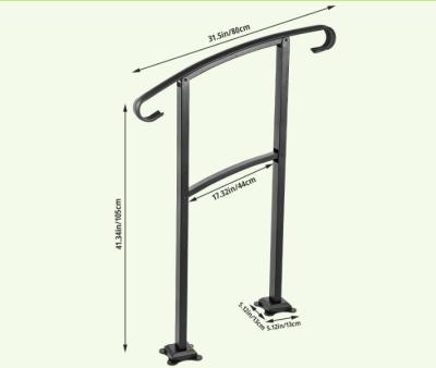 Cina Popular Indoor Steel Stair Fence Handle for Modern Apartment Balcony Balustrade in vendita