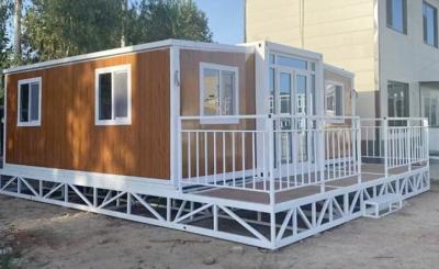 China Fácil de montar Sala dobrável Casas prontas para viver Estilo de design moderno Moldura de telhado poligônico à venda