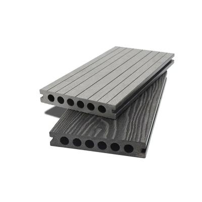 China Luxury Balcony Decking Flooring Hollow Wood-Plastic Composite Floor for Hotel Terrace for sale