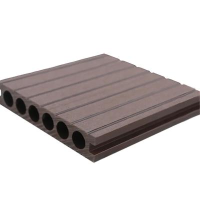 China Luxury Balcony Decking Flooring Hollow Wood-Plastic Composite Floor for Hotel Terrace for sale