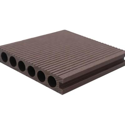 China Luxury Balcony Decking Flooring Hollow Wood-Plastic Composite Floor for Hotel Terrace for sale