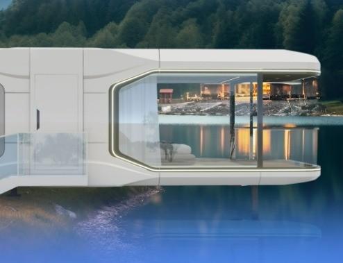 Quality Villa House Capsule Office and Dormitory Postmodern Design Style 40ft Container for sale
