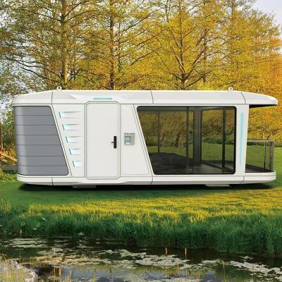 Cina Design postmoderno stile telaio in acciaio Tiny House Space Capsule Camera per Hotel Villa Soggiorno in vendita