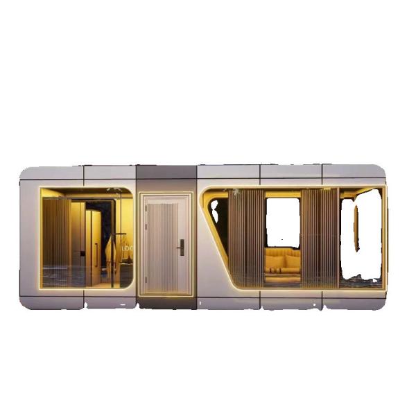 Quality Hotel Modular Steel Mini Prefab House With Bathroom Kitchen For Outdoor for sale