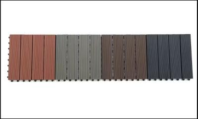 China Terrace Wood Plastic Composite Coffee WPC 300*300mm Floor Tile for Smooth Outdoor Garden for sale