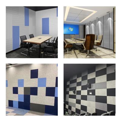 China High Density Polyester Fiber Acoustic Panel Interior Wall Decorative for sale