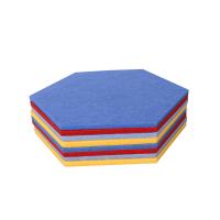 China Decorative Hexagonal Acoustic Panels 100% Polyester Fiber Soundproof for sale