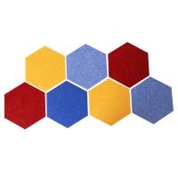 China Decorative Hexagonal Acoustic Panels 100% Polyester Fiber Soundproof for sale