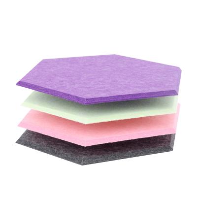 China Leistungsfähige Schallabsorption 100% der Polyester-sechseckige akustische Platten 8mm zu verkaufen