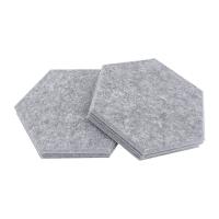 China High Density Sound Absorbing Panels Polyester Hexagon Acoustic Ceiling Panels for sale