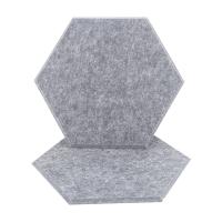 China High Density Sound Absorbing Panels Polyester Hexagon Acoustic Ceiling Panels for sale