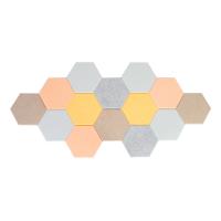 China Hexagon Acoustic Panels High Density Soundproof Absorption Panel Acoustic Solution for sale