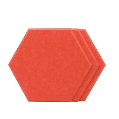 China 9mm 12mm Polyester glaubte sechseckiger akustische Platten-Schallabsorption zu verkaufen