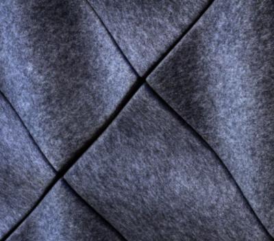 China 3D Wave Wall Decorative Soundproof Acoustic Panel Polyester Fiber for sale