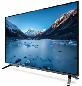 China Standard Bezel 65 Inch Smart TV Tempered Glass Android 4K TV FHD Resolution for sale