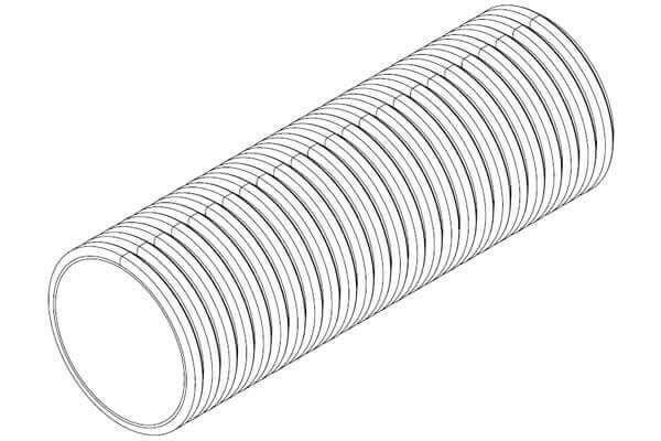 Double wall corrugated drainage pipeline