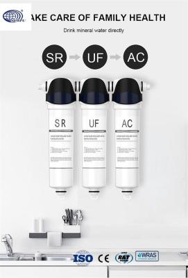 Cina Filtro minerale dal rubinetto dell'acqua di rubinetto del carbone attivo per acqua potabile domestica 0.1um 2.5L/min in vendita
