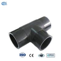 China EN 1555-3 BF Plastic Pipe Fitting Equal Tee 110mm Butt Fusion Welding for sale