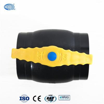 中国 鋼鉄中心が付いている 20mm To160mm HDPE の管付属品 HDPE の球弁 販売のため