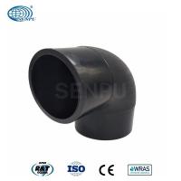 China Butt Fusion 90 Degree Elbow Plastic Pipe Fitting UV Resistant for sale