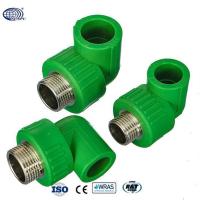 China Green Color Injection Mold Socket Pipe Accessories With Brass Insert for sale