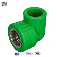China Green Color Injection Mold Socket Pipe Accessories With Brass Insert for sale