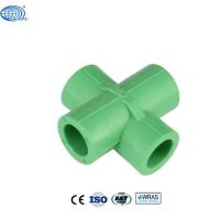 China Ppr Pipe Fitting 4 Path Cross For Water Supply for sale