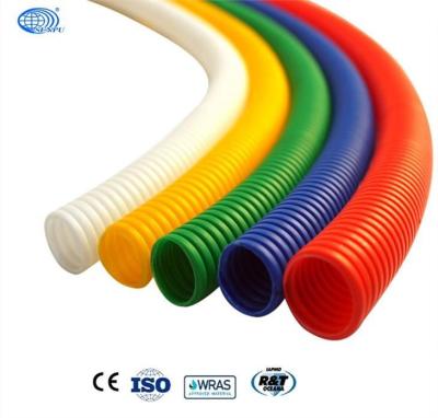 China Tubo corrugado HDPE de parede única de plástico branco vermelho 100m/bobina à venda
