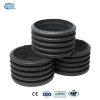 China Ring Stiffness HDPE PIPE SN8 DWC PIPE Twin Wall Lightweight for sale