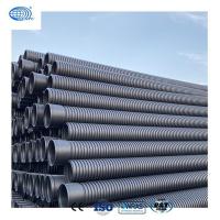 China SN6 SN8 Large Diameter Corrugated Drainage Pipe Double Wall for sale