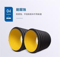 China Durable Flexible Corrugated Drain Pipe 6 Inch For Municipal Engineering for sale