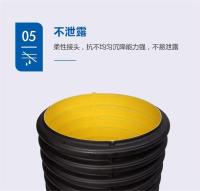 China Durable Flexible Corrugated Drain Pipe 6 Inch For Municipal Engineering for sale