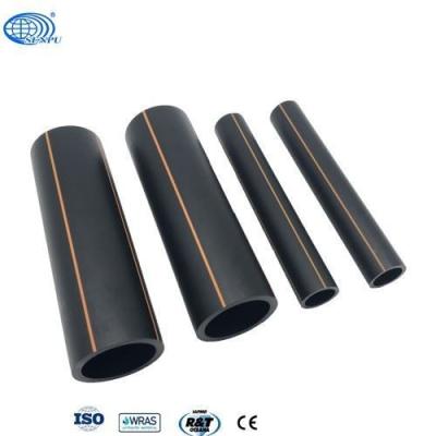 China Multifunctionele 63mm Dia HDPE Pijp PE100 Polypijp Gele Streep Met hoge weerstand Te koop
