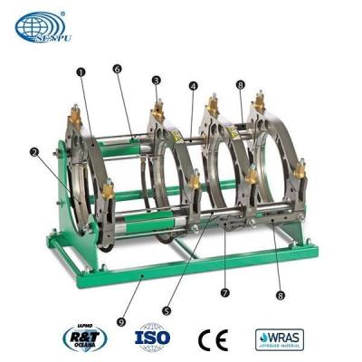 China Equipo manual de la máquina de soldadura por fusión a tope de PVDF PE con sistema de control de temperatura en venta