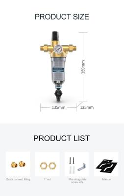 Cina PreWater Filter Aqua Pure Under Sink Water Filter Backwash Sediment Filter 5000L in vendita