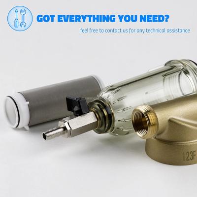 Cina SS316 Well Water Hose Sediment Filter Reusable Pin Down in vendita