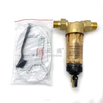 Cina Home In Line Brass Pre Filter Sediment Sand Pipeline Water Filter in vendita