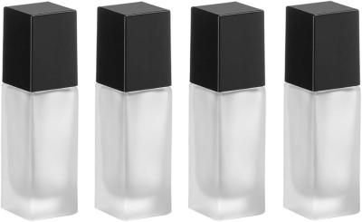 China Square Cosmetic Container Travel  Dispenser Vials with Pressure Pump Head for sale