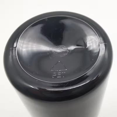 Cina 50ML PET Glossy Black Plastic Cosmetic Spray Bottle With Black Fine Spray Head in vendita