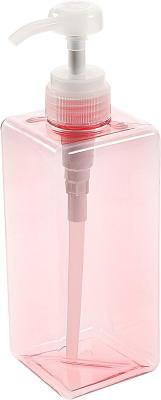 Cina 650ml Empty Pink Shampoo Shower Gel Bottle Plastic Pet Cosmetic Bottle Container in vendita