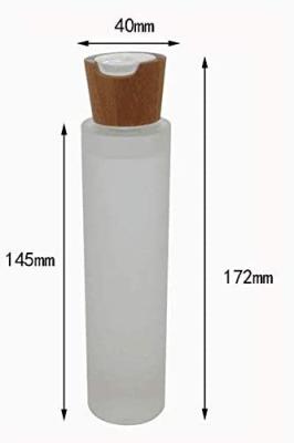 China 20/410 20mm van het het Bamboedeksel van Glas Kosmetische Flessen 100ml Kosmetische Kruik Te koop