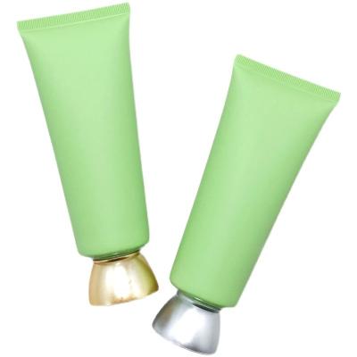 Cina tubi di alluminio molli cosmetici ISO2000 della crema per le mani di Matte Green 100ml della metropolitana 100g in vendita