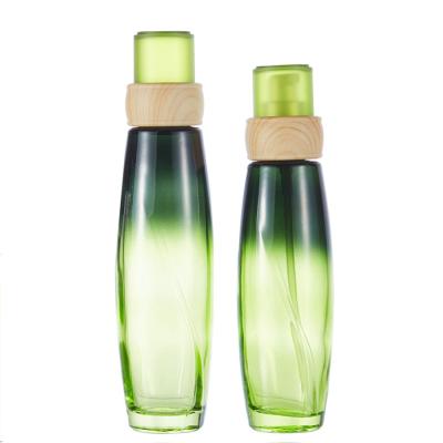 Cina l'olio essenziale di verde di 120ml 50g imbottiglia i contenitori di vetro della lozione per i cosmetici 24/400 in vendita