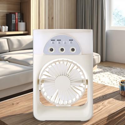 China Customization Adjustable Wind Direction Small Cool Mist Water Spray Fan Portable Mini Air Conditioner for Room for sale